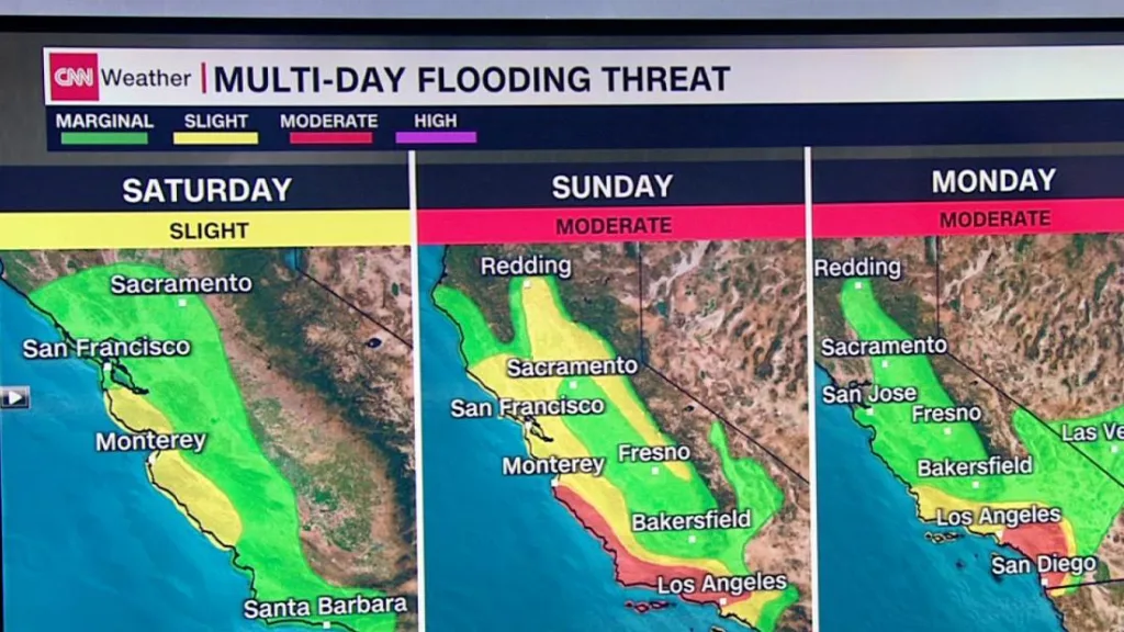 California Storm Causes Rain, Flooding in Los Angeles and San Diego
